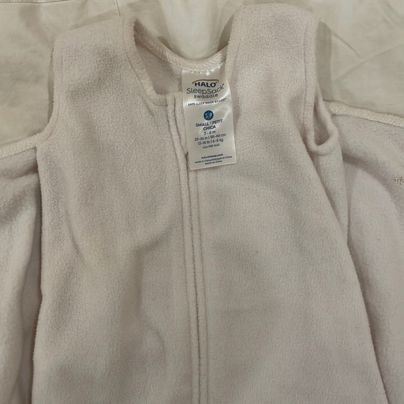 Halo | Pajamas | Halo Sleepsack Swaddle White Fleece Small | Poshmark